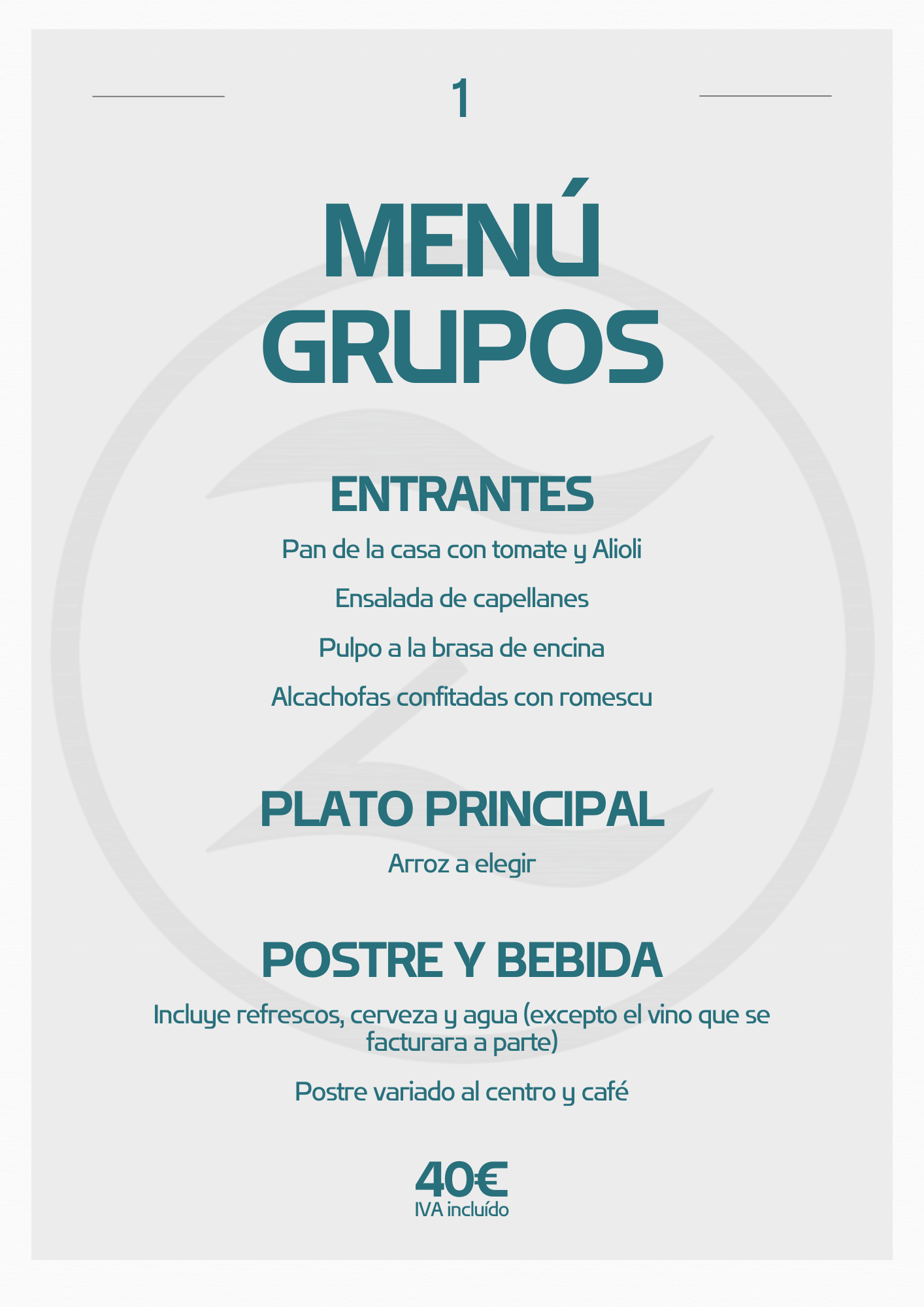 Menu - Azul Restaurante